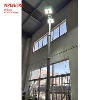 China vertical mounted 7.5m pneumatic telescopic mast light tower for fire tender 400W LED for sale