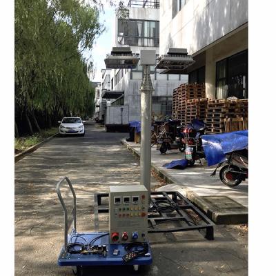 China 8m Pneumatic Telescopic Mast Light Tower for Fire Tender Illumination-4x200W LED flood lights for sale