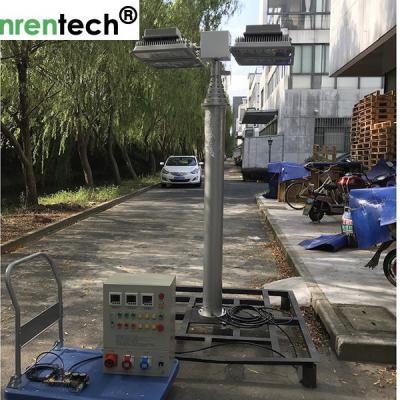 China 7.6m Telescopic Mast Light Tower/ Pneumatic Telescopic Mast/ Fire Tender Lighting Tower for sale