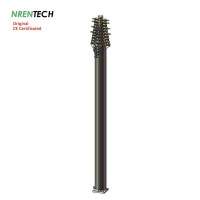 China 25m lockable pneumatic telescopic mast 10kg payloads/ wireless antenna telescopic mast-NR-3.7-25-10L-11S-36-229 for sale