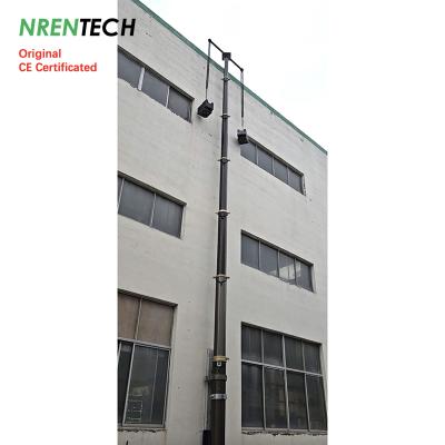 China 15m Pneumatic Telescoping Antenna Mast 3.3m closed height, 350kg payload for sale