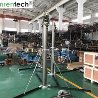 China 15m lockable pneumatic telescopic mast 15kg payloads NR-2750-15000-15L-aluminum pneumatic telescopic mast for sale