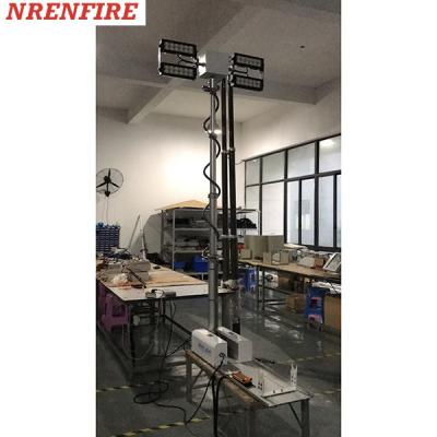 China 2.5m roof mount mast tower light/ 2.5m pneumatic telescopic mast tower light/ LED light tower/ robot light tower for sale