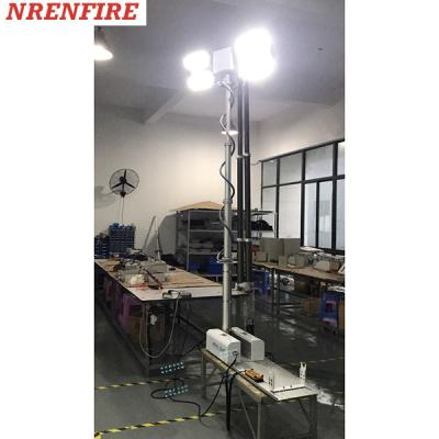 China 2.5m roof mount mast tower light/ 2.5m pneumatic telescopic mast tower light/ LED light tower/ robot light tower for sale