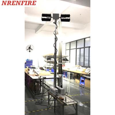China 2.5m roof mount mast tower light/ 2.5m pneumatic telescopic mast tower light/ LED light tower/ robot light tower for sale