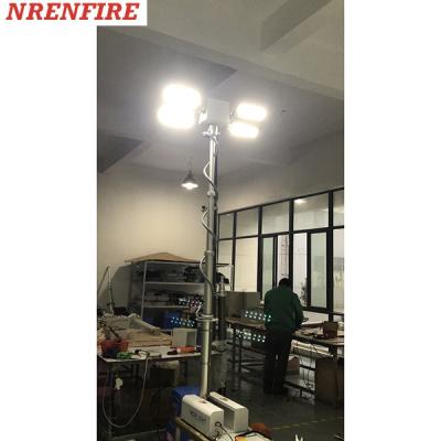 China 3.5m roof mount mast tower light/ 2.5m pneumatic telescopic mast tower light/ LED light tower/ robot light tower for sale