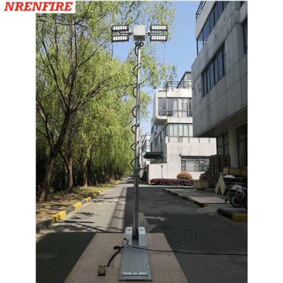 China 3.5m roof mount mast tower light/ 2.5m pneumatic telescopic mast tower light/ LED light tower/ robot light tower for sale