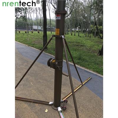 China 10m telescoping mast/manual crank winch telescopic mast/aluminum push up telescoping mast for sale