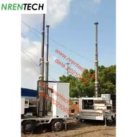 China 15m  telescoping mast 350kg payloads for integrated telecom tower trailer 3.3m closed height for sale