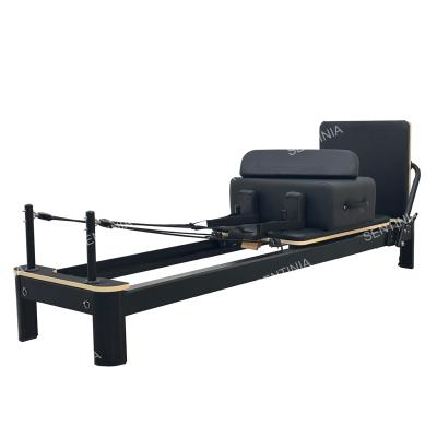 China Rehabilitation Classic Aluminum Pilates Reformer With Microfiber Leather Cushion for sale