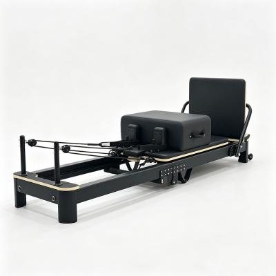China Aluminum Frame Foldable Pilates Reformer Rowing Machine With Germany Spring for sale