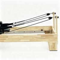 China Commercial Rubber Wooden Pilates Reformer Machine For Workout OEM for sale