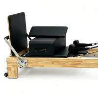 China Commercial Rubber Wooden Pilates Reformer Machine For Workout OEM for sale