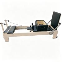 China Folding Maple Wooden Pilates Reformer Machine For Commercial Studios for sale