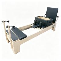 China Folding Maple Wooden Pilates Reformer Machine For Commercial Studios for sale