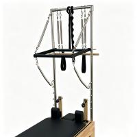 China Premium Rubber Wood Pilates Reformer With Tower Equipment 120kg for sale