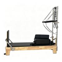 China Premium Rubber Wood Pilates Reformer With Tower Equipment 120kg for sale