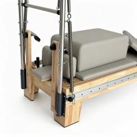 China Rubberwood Tower Body Pilates Reformer Machine For Beginners Movable Footbar for sale