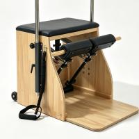 China Rubber Wood Beginner Yoga Pilates Equipment Wunda Chair Detachable for sale