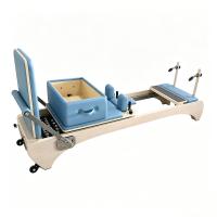 China Maple Wood Studio Pilates Reformer Machine Boat Shaped For Beginners Customizable for sale