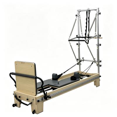 China Maple Wood Compact Pilates Equipment Exercise Bench Multifunctional for sale