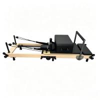China Commercial Maple Folding Pilates Reformer Workout Equipment 85KG for sale