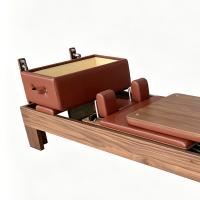 China Premium Solid American Walnut Pilates Reformer Bench Home Machine ODM for sale