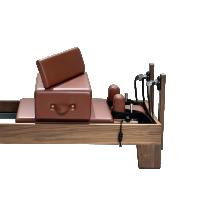 China Premium Solid American Walnut Pilates Reformer Bench Home Machine ODM for sale