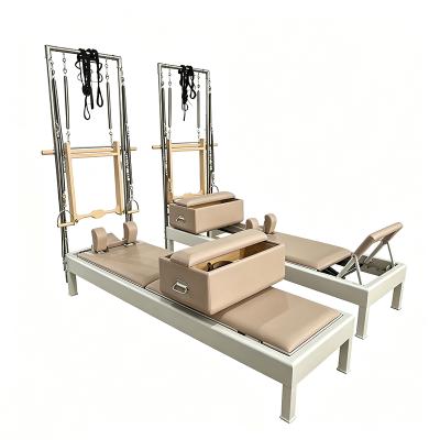 China Classic Aluminum Alloy Pilates Tower Equipment Compact Reformer For Home for sale