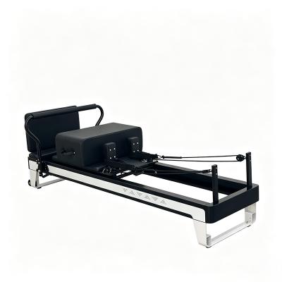 China Fixed Robust Steel Aluminum Pilates Reformer Yoga Machine 90kg for sale