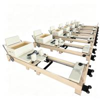 China Silent Maple Wood Foldable Pilates Reformer Machine Space Saving ODM for sale