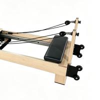 China Silent Maple Wood Foldable Pilates Reformer Machine Space Saving ODM for sale