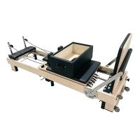 China Wear Resistant Pilates Bed Reformer Machine For Home Microfiber Leather Custom for sale