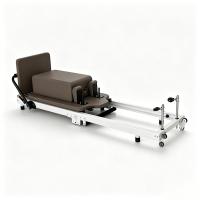 China Compact Foldable Reformer Pilates Machine For Home Beginner Workout Lightweight for sale