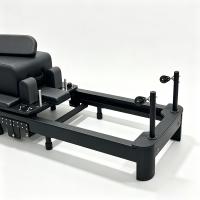 China Commercial Aluminum Foldable Pilates Reformer For Weight Loss All Black OEM for sale