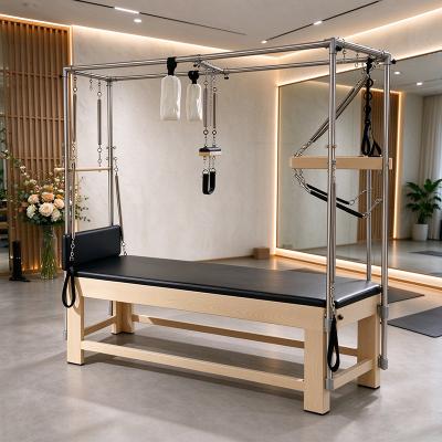 China Classic Maple Wood Cadillac Pilates Equipment Trapeze Reformer Bed for sale