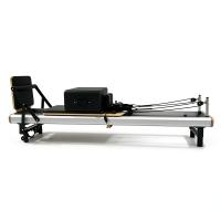 China Professional Gym Aluminum Pilates Reformer Small Equipment With Piano Wire Springs for sale