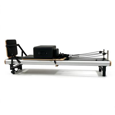China Professional Gym Aluminum Pilates Reformer Small Equipment With Piano Wire Springs for sale