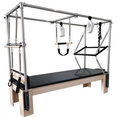 China Stainless Steel Frame Professional Pilates Equipment Cadillac Trapeze Microfiber Leather for sale
