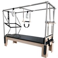 China Stainless Steel Frame Professional Pilates Equipment Cadillac Trapeze Microfiber Leather for sale