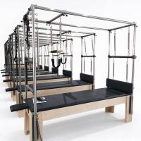 China Stainless Steel Frame Professional Pilates Equipment Cadillac Trapeze Microfiber Leather for sale