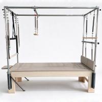 China Solid Maple Professional Cadillac Pilates Machine Reformer Combo Customizable Upholstery for sale
