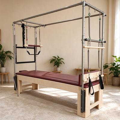 China Maple Wood Commercial Studio Reformer Cadillac Pilates Exercise Machine for sale