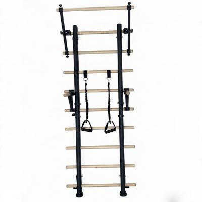 China Multi Functional Wall Mounted Pilates Swedish Ladder Bar Heavy Duty OEM for sale