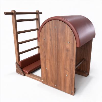 China Premium Solid Walnut Wood High Barrel Pilates Ladder Equipment Custom for sale