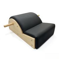 China Maple Wood Pilates Foam Spine Corrector With Handle Bar Spinal Stretching Equipment for sale