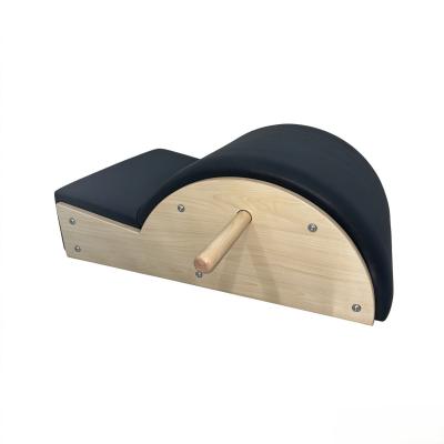 China Maple Wood Pilates Foam Spine Corrector With Handle Bar Spinal Stretching Equipment for sale