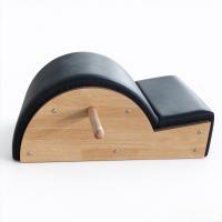 China Rubberwood Pilates Corrector Spine Barrel With Wooden Handles For Yoga Studio for sale