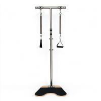 China Detachable Compact Wall Mounted Pilates Stick Trainer With Steel Springs for sale