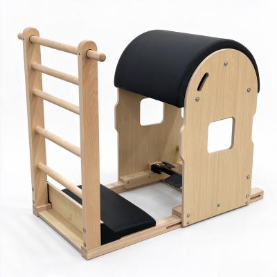 China Professional Studio Pilates Ladder Barrel Equipment With Movable Foot Platform for sale